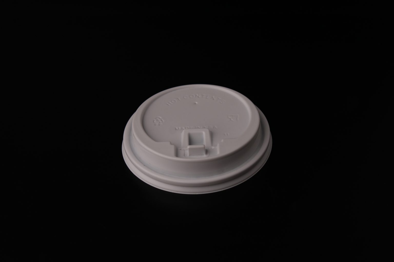 PAPER CUP LID 9 OZ WITH LOCK - شركة جاسكو للمنتجات البلاستيكية