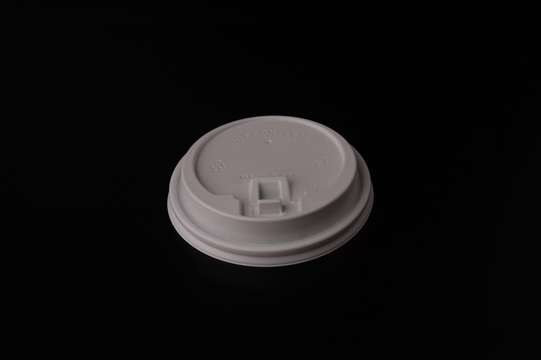 PAPER CUP LID 9 OZ WITH LOCK - شركة جاسكو للمنتجات البلاستيكية